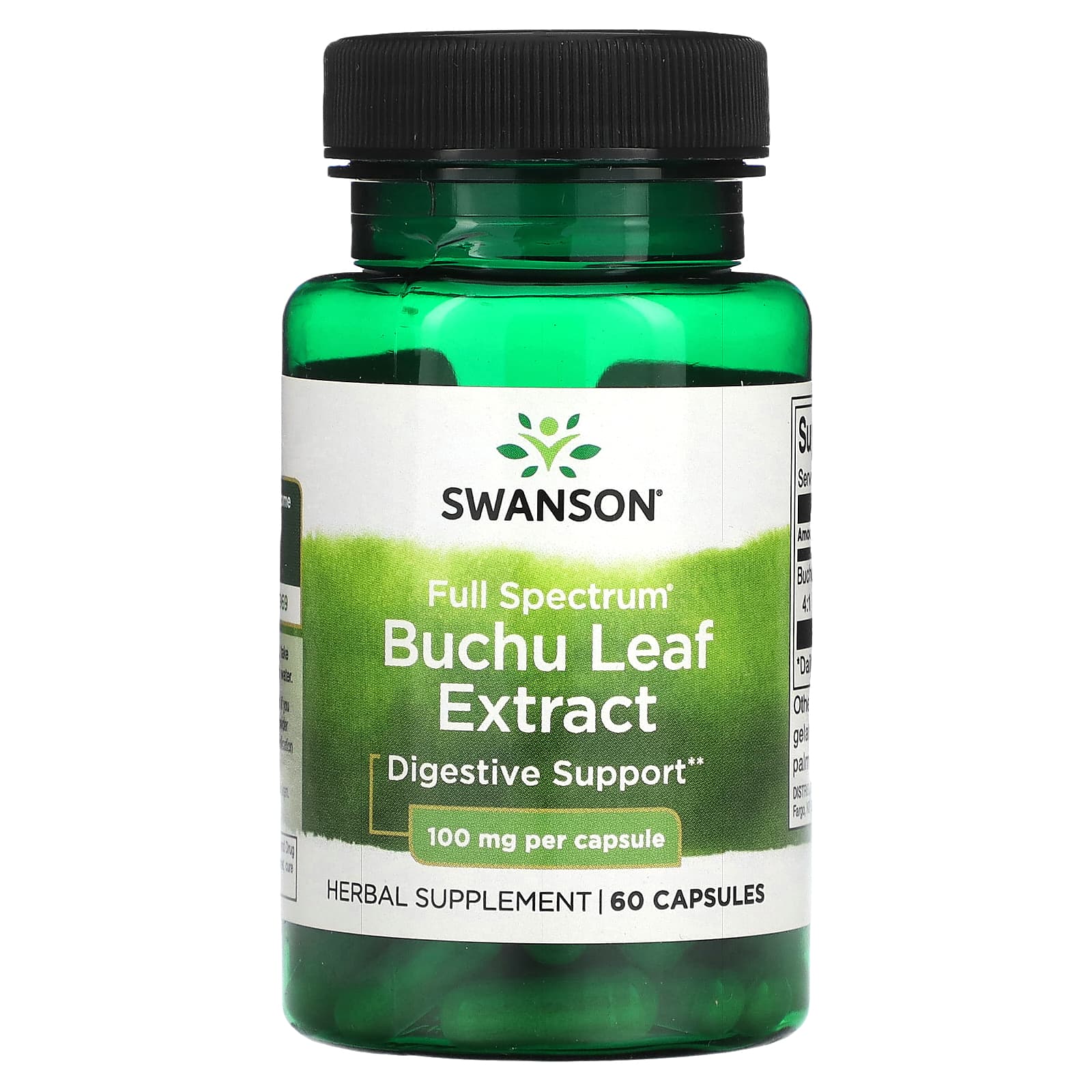 Swanson, Full Spectrum Buchu Leaf Extract, 100 mg, 60 Capsules