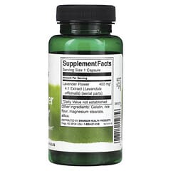 Swanson, Lavender Flower, 400 mg, 60 Capsules