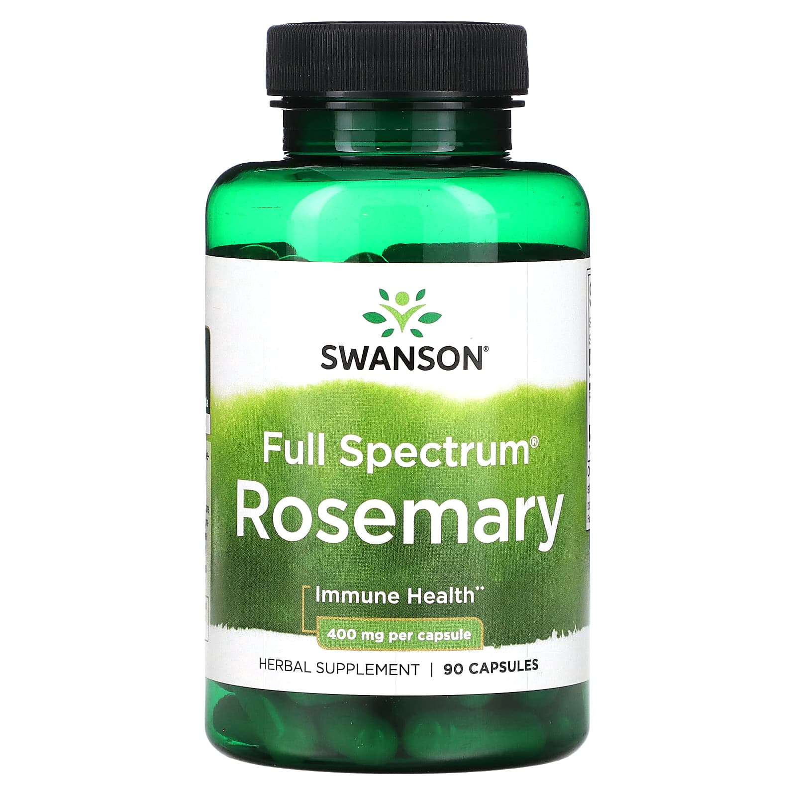 Swanson, Full Spectrum Rosemary, 400 mg, 90 Capsules
