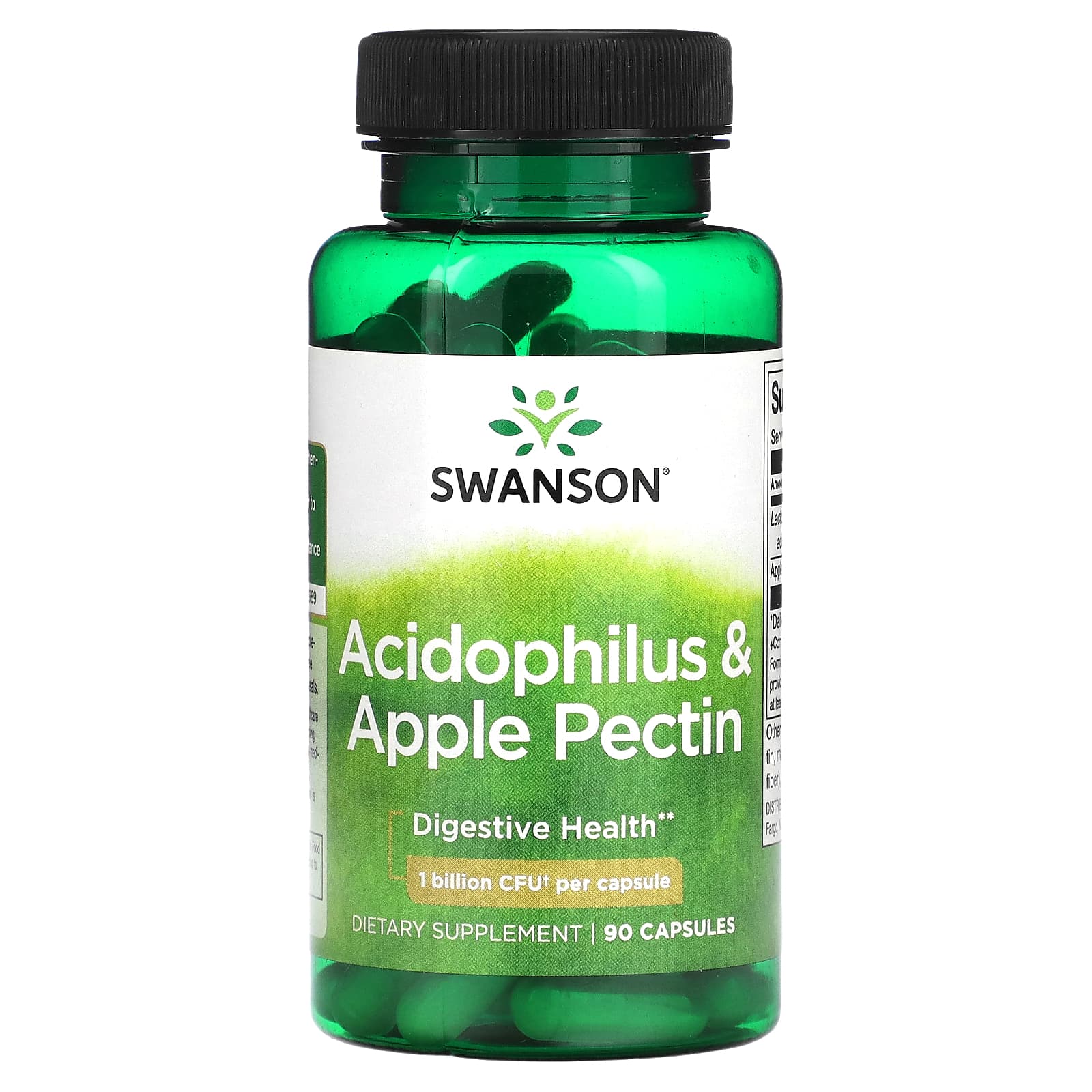 Swanson, Acidophilus & Apple Pectin, 1 Billion CFU, 90 Capsules