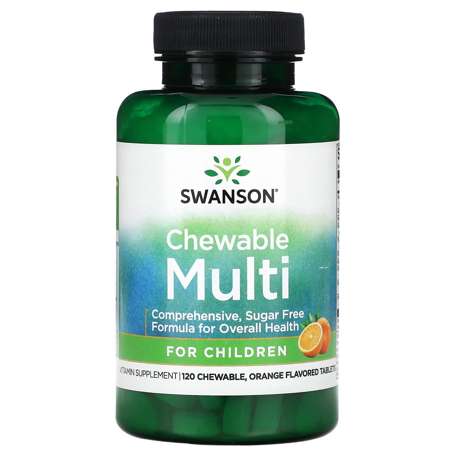 Swanson, Chewable Multi for Children, Orange, 120 Chewable Tablets