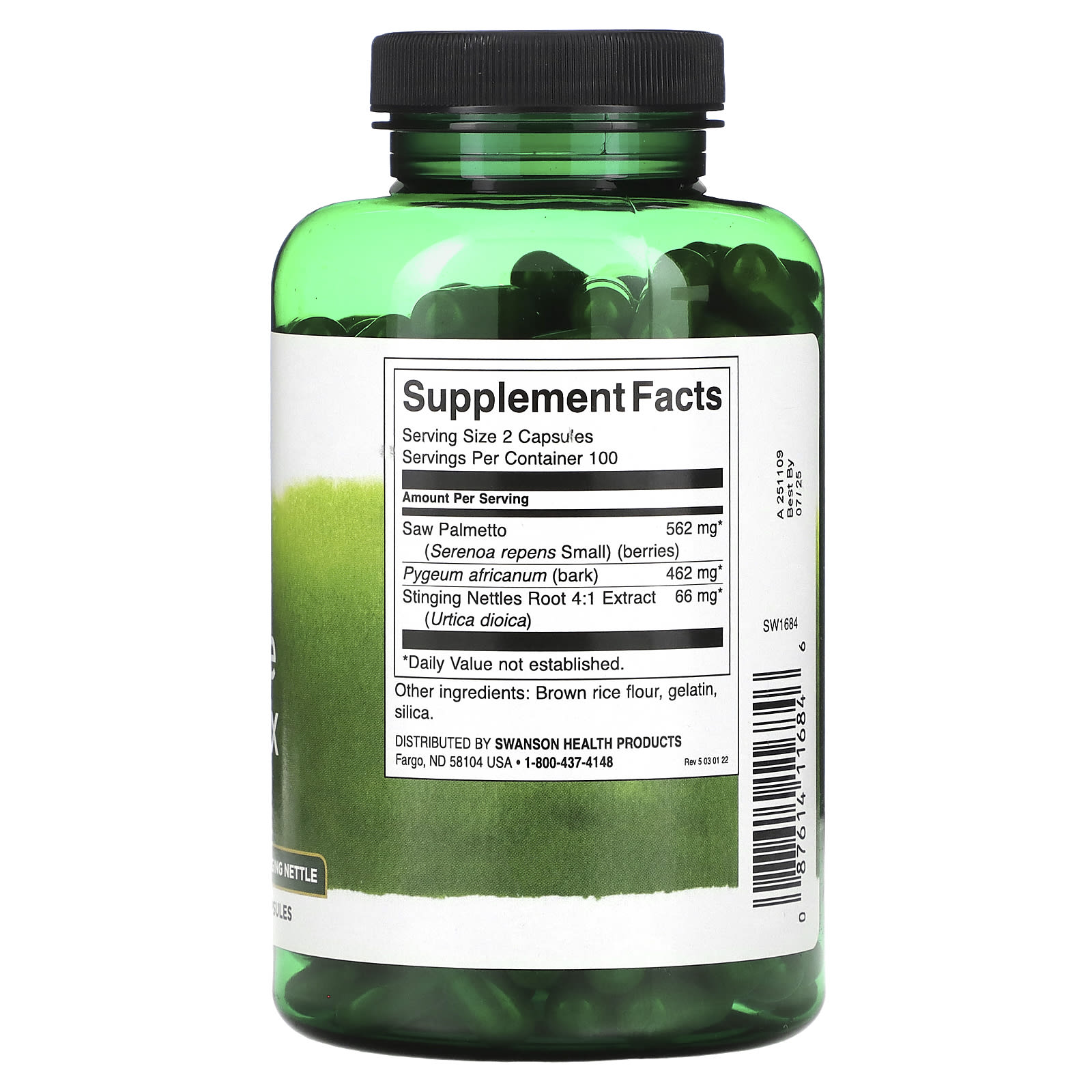 Swanson, Herbal Prostate Complex with Saw Palmetto, Pygeum and Stinging ...