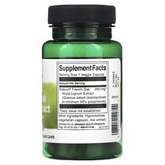 Swanson, Robuvit French Oak Wood Extract, 200 mg, 30 Veggie Caps
