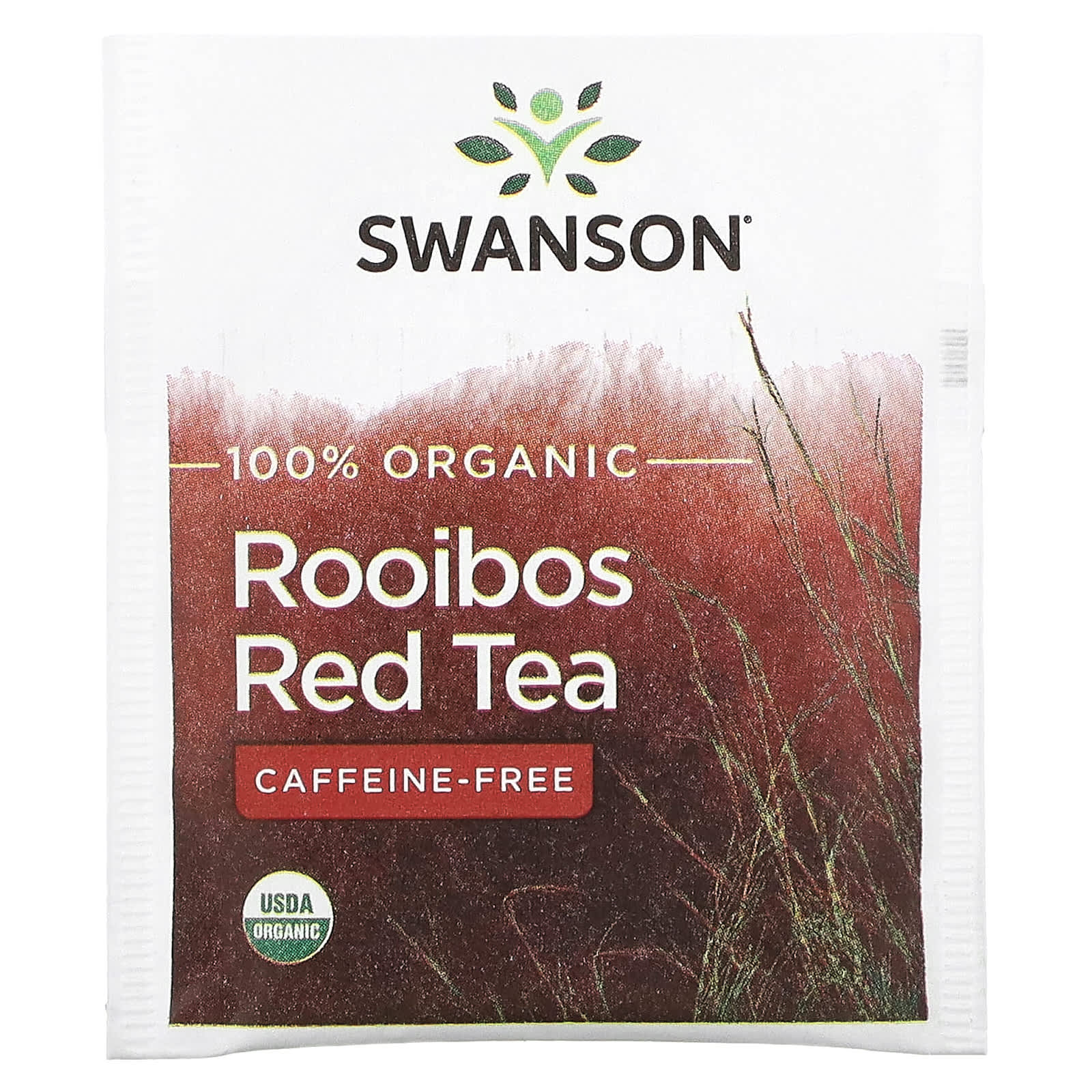 Swanson, 100% Organic Rooibos Red Tea, Caffeine-Free, 20 Tea Bags, 1.4 ...
