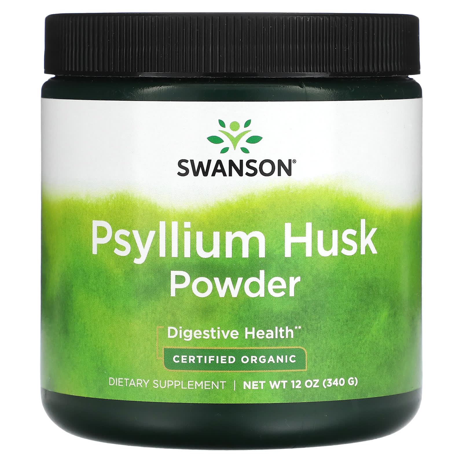 Swanson, Cáscara de psilio en polvo, 340 g (12 oz)