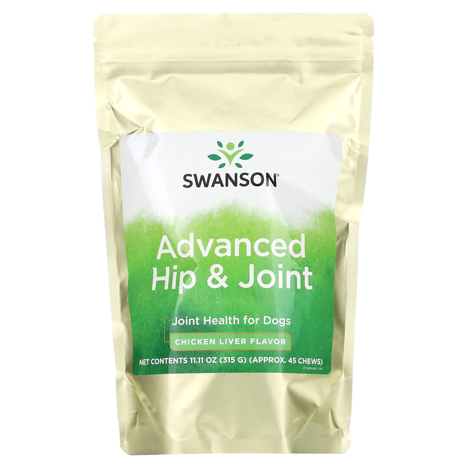 Swanson, Advanced Hip & Joint, For Dogs, Chicken Liver, 45 Chews, 11.11 ...