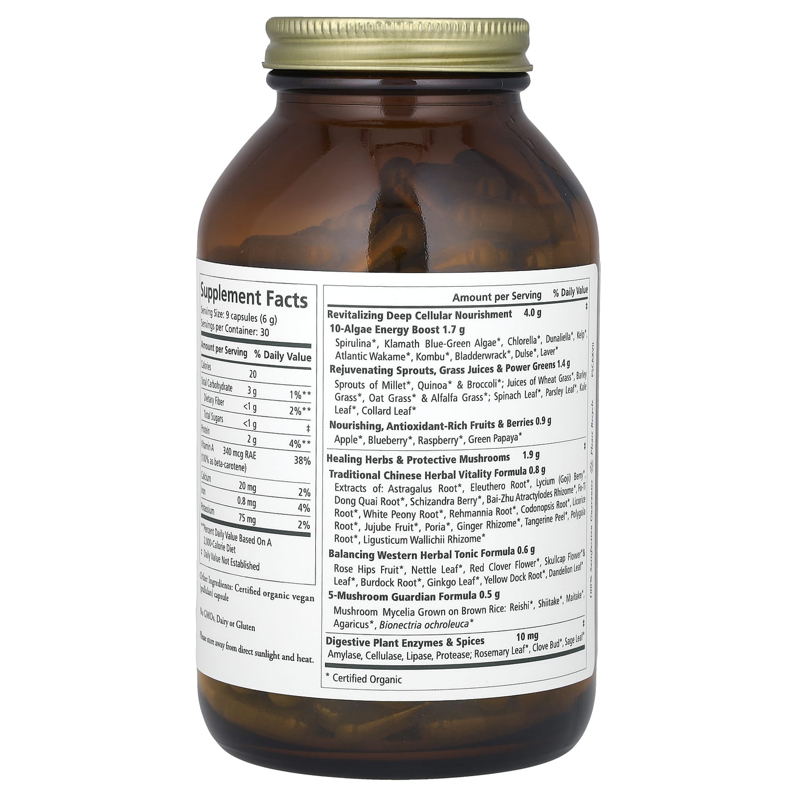 Pure Synergy, Organic Superfood, 270 Capsules