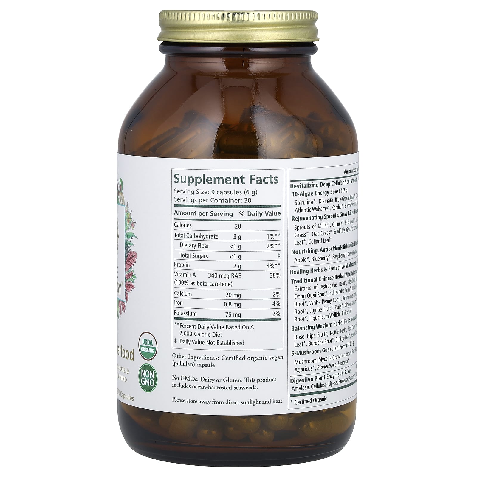 Pure Synergy, Organic Superfood, 270 Capsules