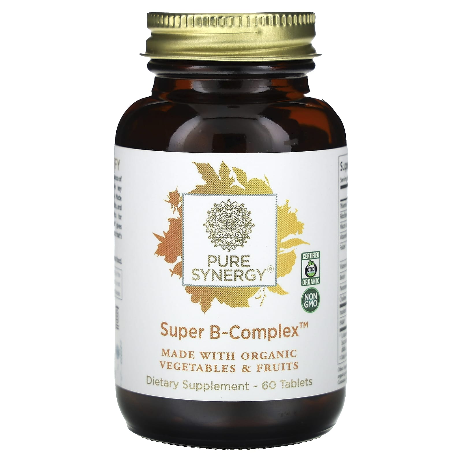 Pure Synergy (بيور سينرجي)‏, Super B-Complex العضوي، ، 60 قرص