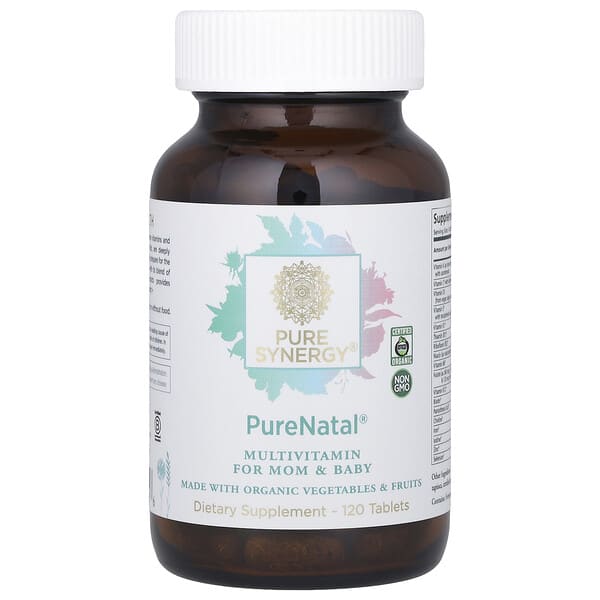 Pure Synergy, PureNatal, Multivitamin For Mom & Baby, 120 Tablets
