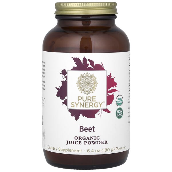 Pure Synergy, Beet, Organic Juice Powder, 6.4 oz (180 g)
