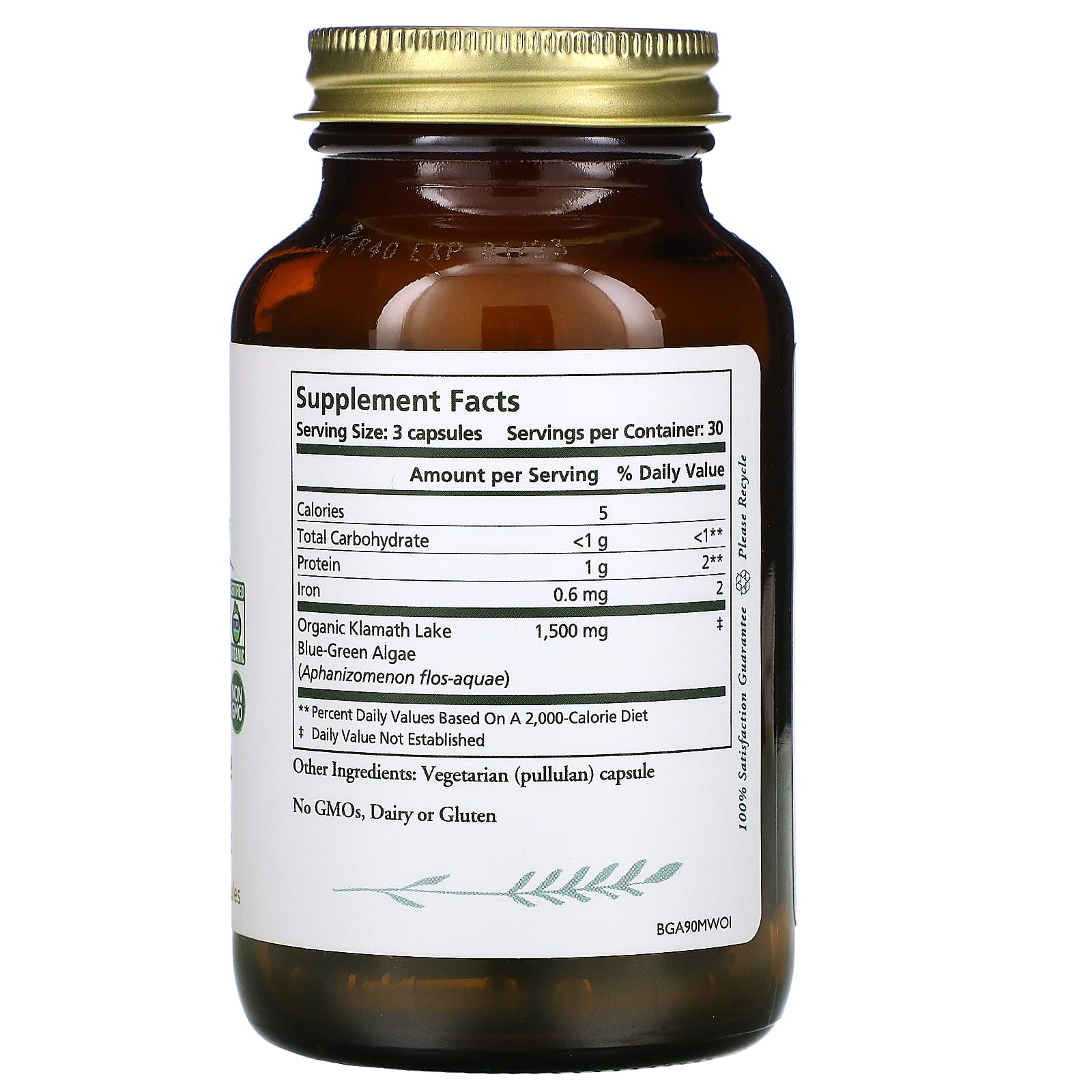 Pure Synergy, Blue-Green Algae, 90 Capsules