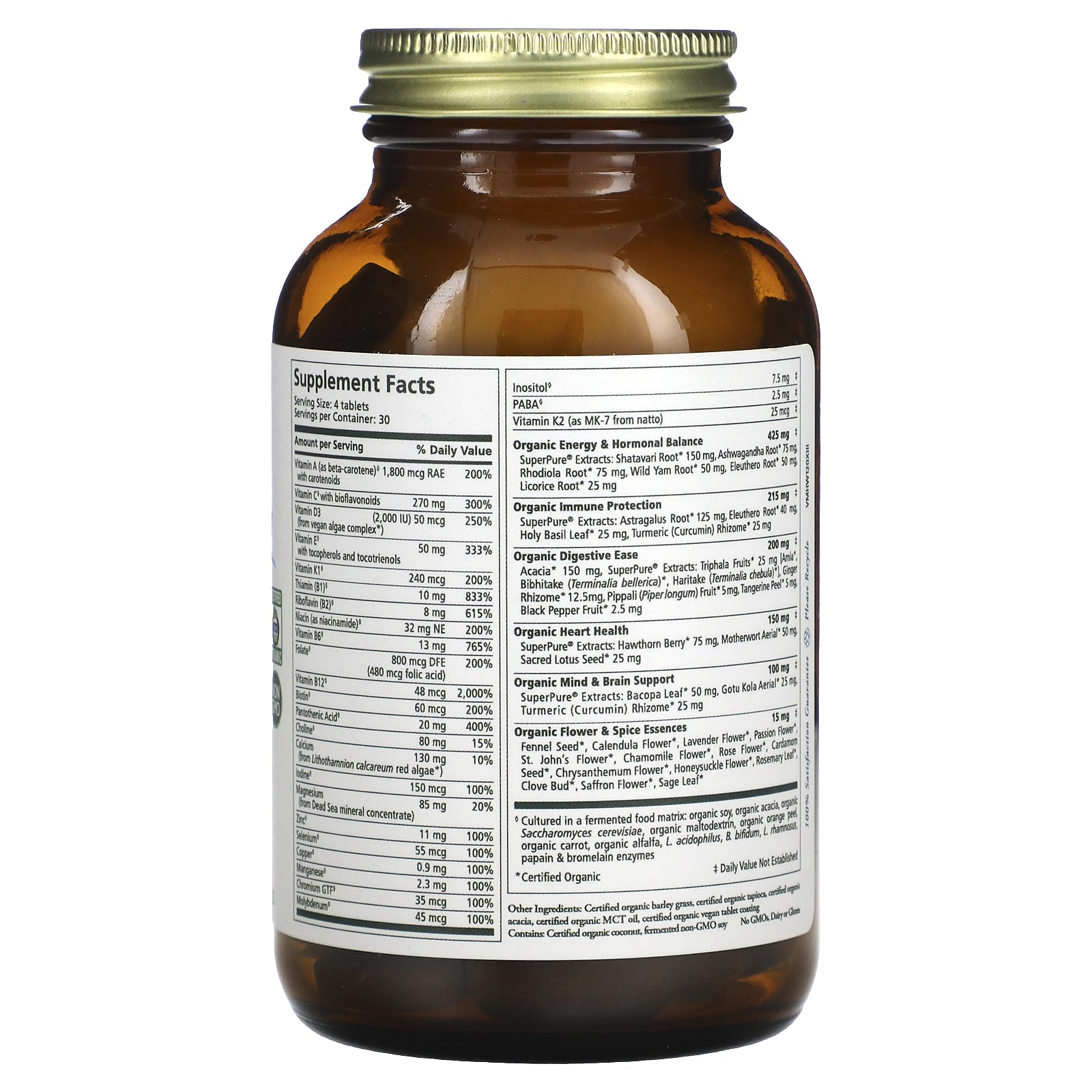 Pure Synergy, Vita-Min-Herb, Women's Multivitamin, 120 Tablets