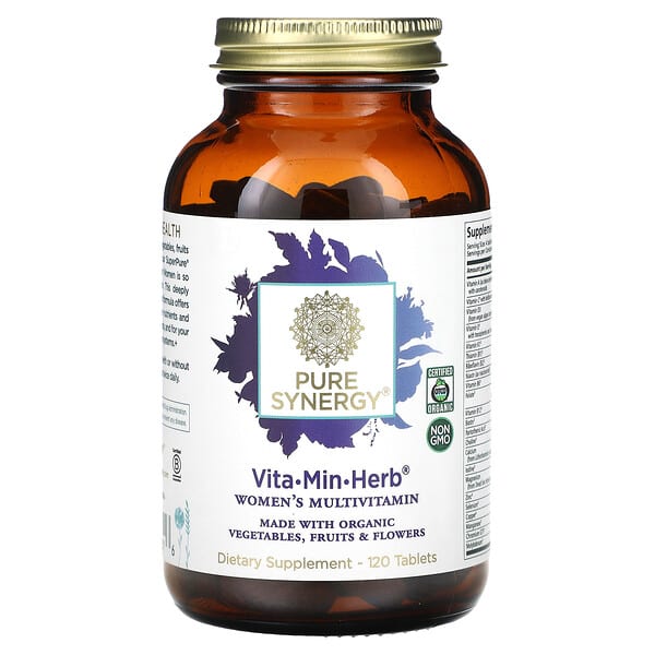 Pure Synergy, Vita-Min-Herb, Women's Multivitamin, 120 Tablets