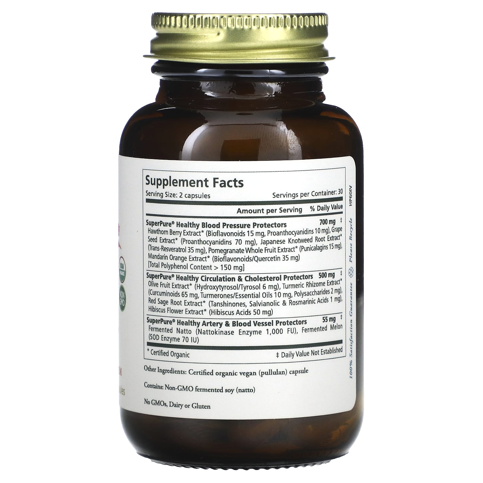 Pure Synergy, Heart Protector, 60 Capsules