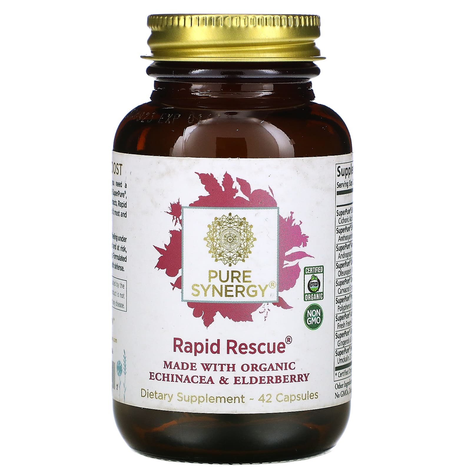 Pure Synergy, Rapid Rescue, 42 Capsules