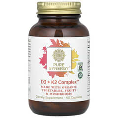Pure Synergy, D3 + K2 Complex, 60 Capsules