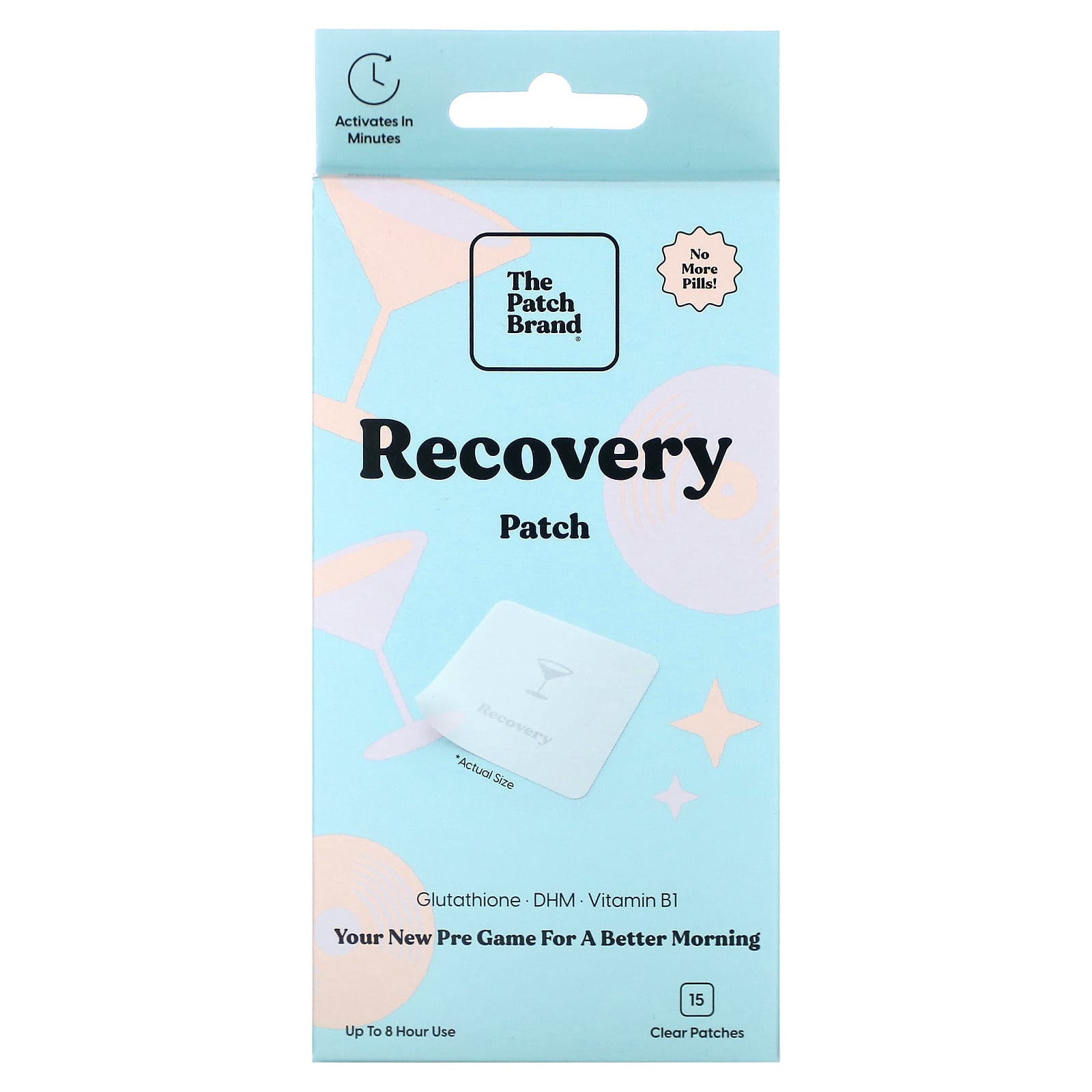 The Patch Brand Recovery Patch 15 Clear Patches 
