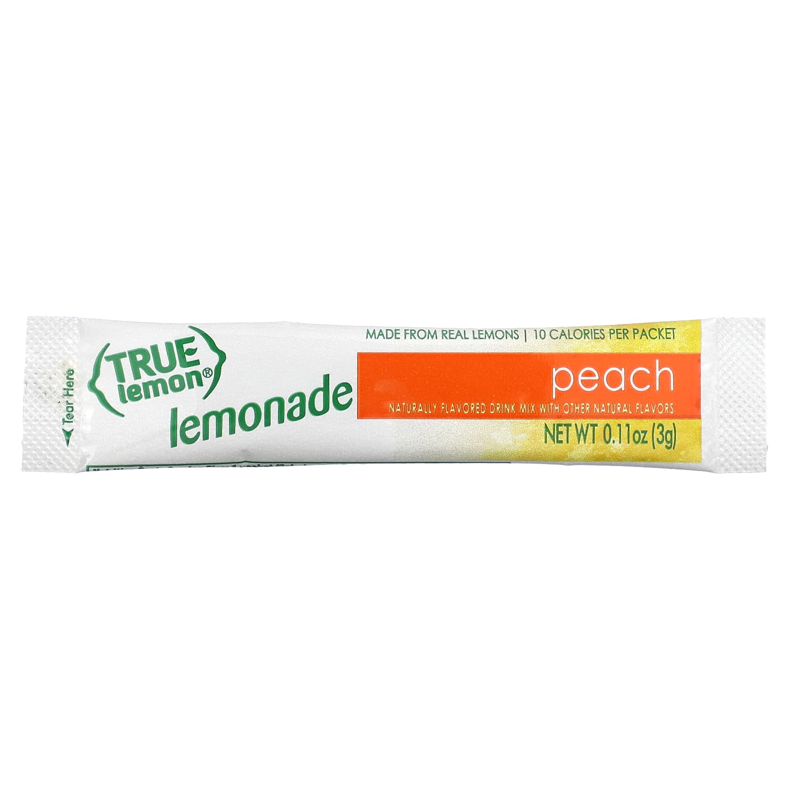 True Citrus, True Lemon, Lemonade, Peach, 10 Packets, 0.11 oz (3 g) Each