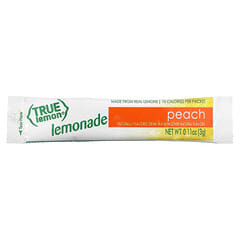 True Citrus, True Lemon, Lemonade, Peach, 10 Packets, 0.11 oz (3 g) Each