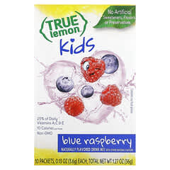 True Citrus, True Lemon, Kids Drink Mix, Blue Raspberry, 10 Packets, 0. ...