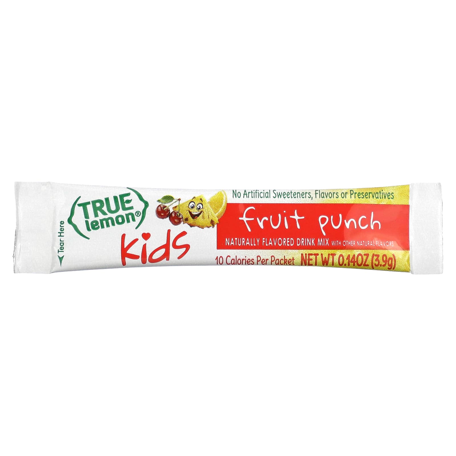 True Citrus, True Lemon, Kids Drink Mix, Fruit Punch, 10 Packets 0.14 ...