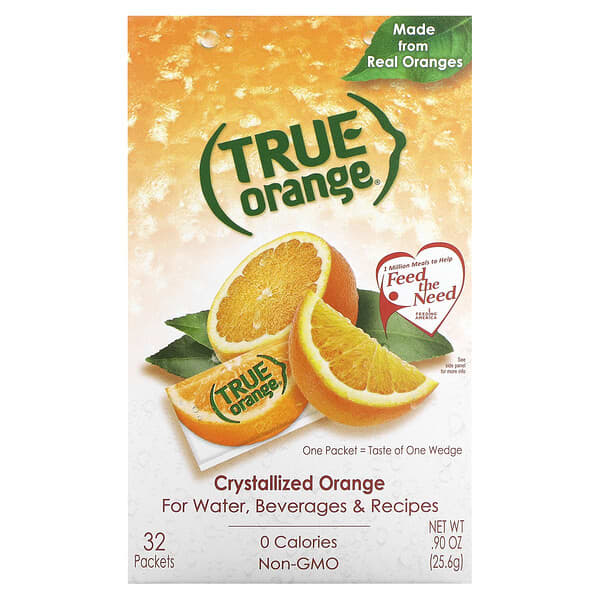 True Citrus, True Orange, Crystallized Orange, 0.90 oz (25.6 g)