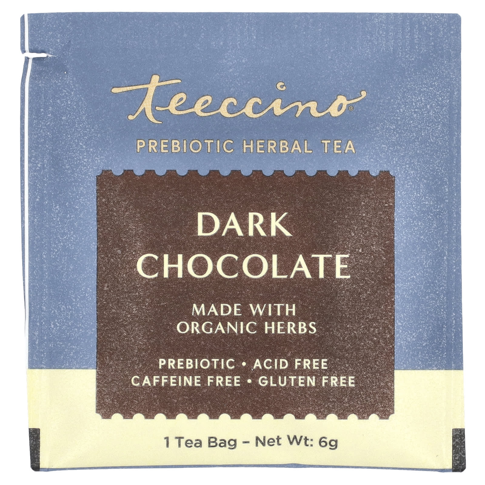 Teeccino, Prebiotic Herbal Tea, Dark Chocolate, Caffeine Free, 10 Tea ...