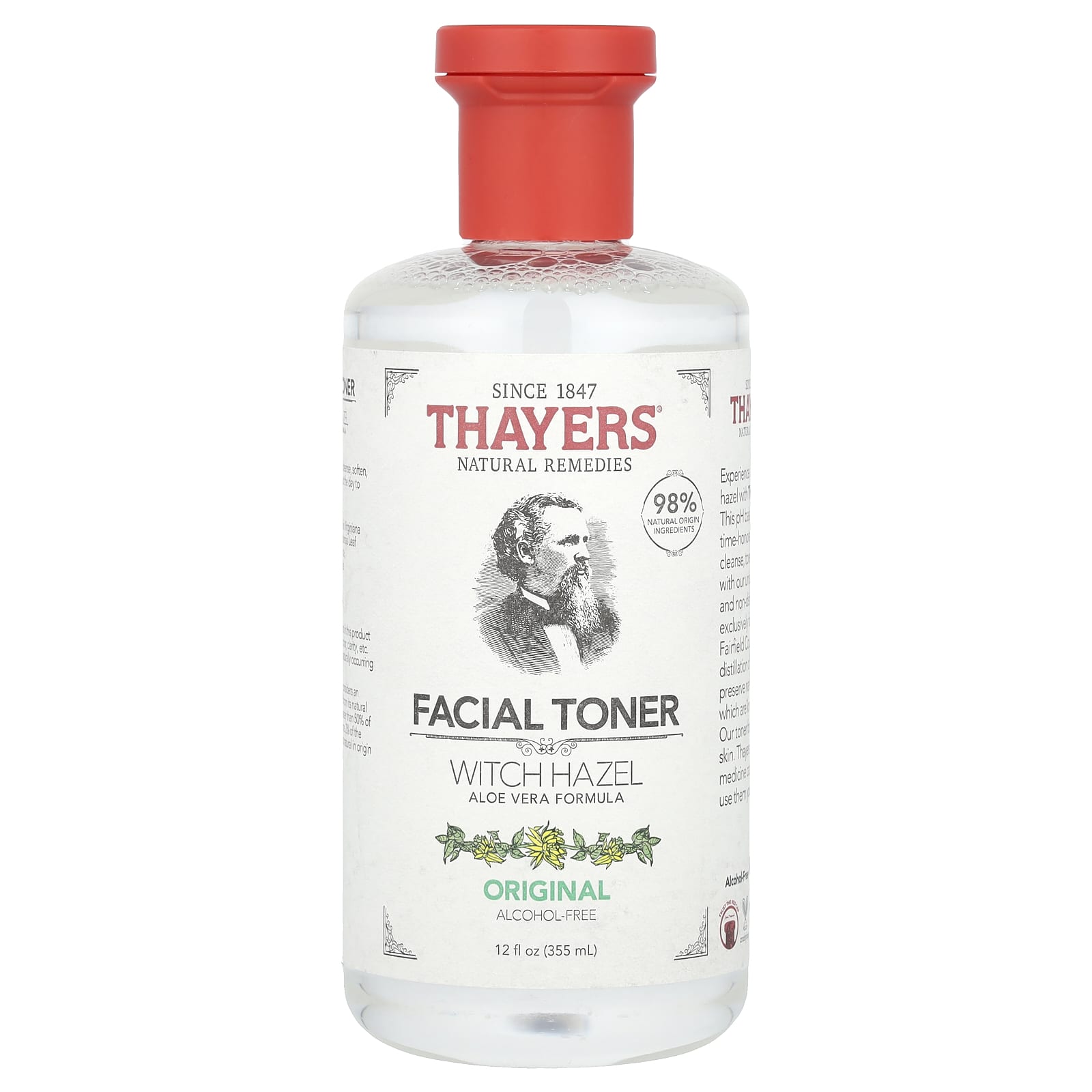 Thayers, Witch Hazel Facial Toner, Alcohol-Free, Original, 12 fl oz ...