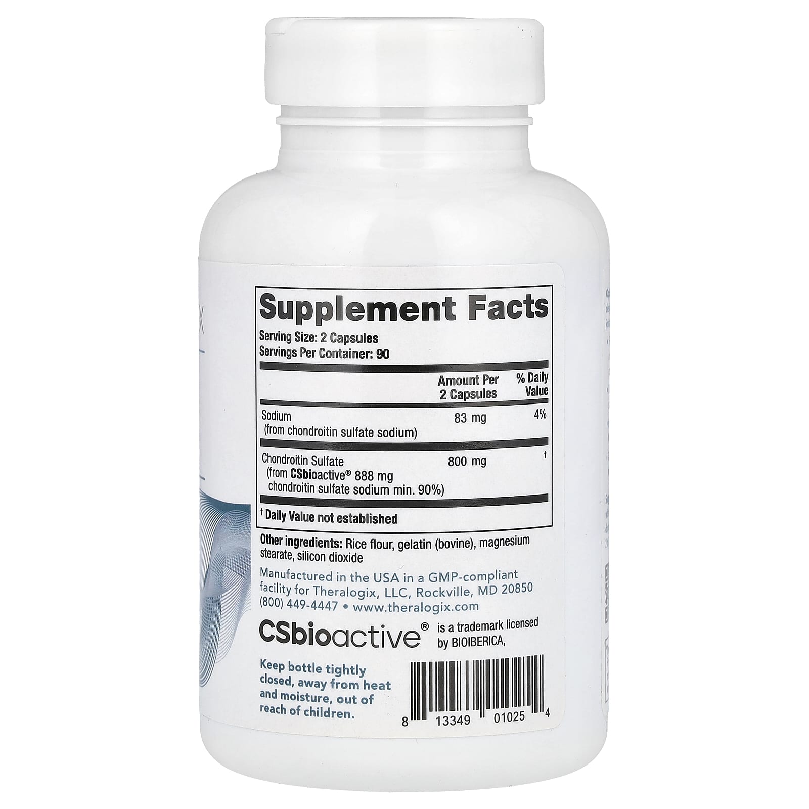 ثيرالوجيكس‏, OptiFlex-C® ، كبريتات الكوندروتن ، 180 كبسولة