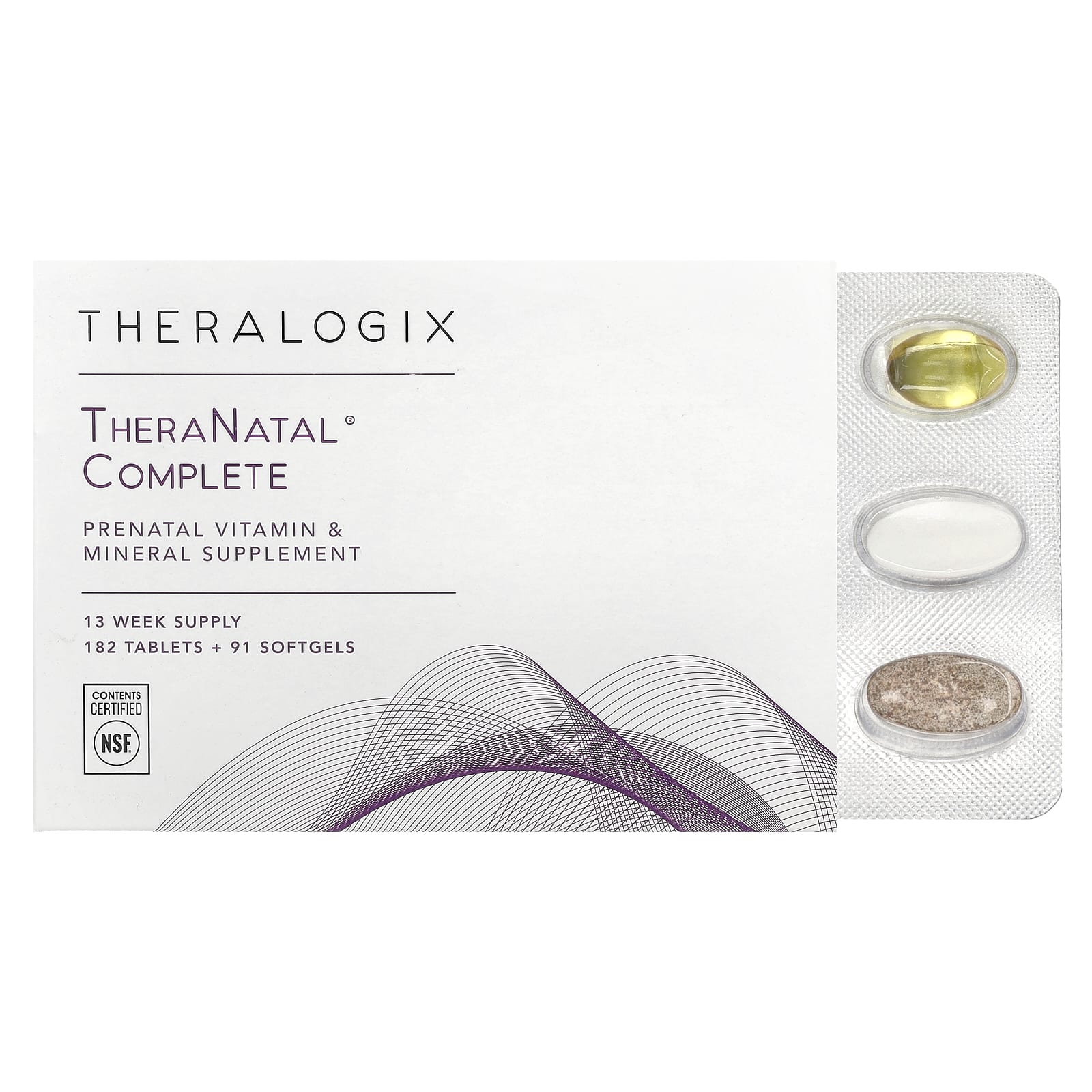 Theralogix, TheraNatal Complete, 182 comprimidos más 91 cápsulas blandas