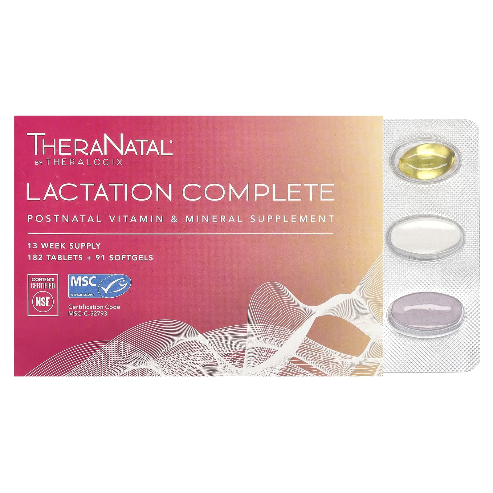 Theralogix, TheraNatal, Lactation Complete, 182 Tablets + 91 Softgels