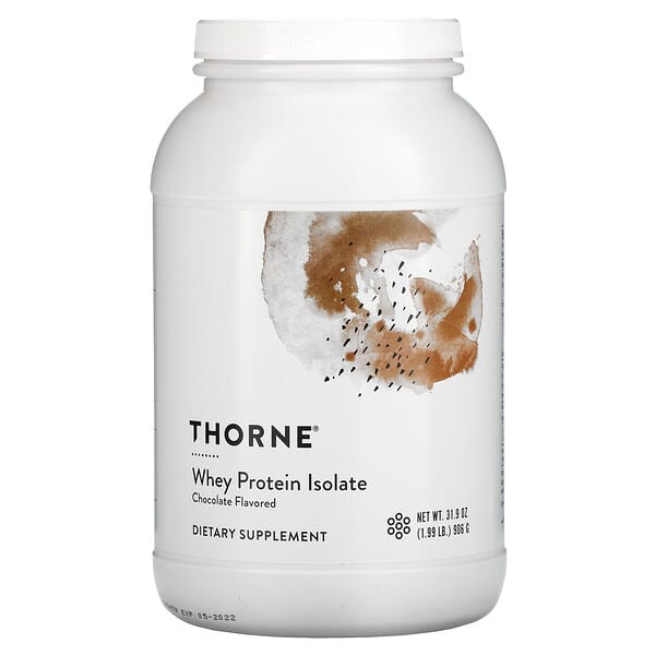 Thorne, Whey Protein Isolate, Chocolate, 1.99 lb (906 g)