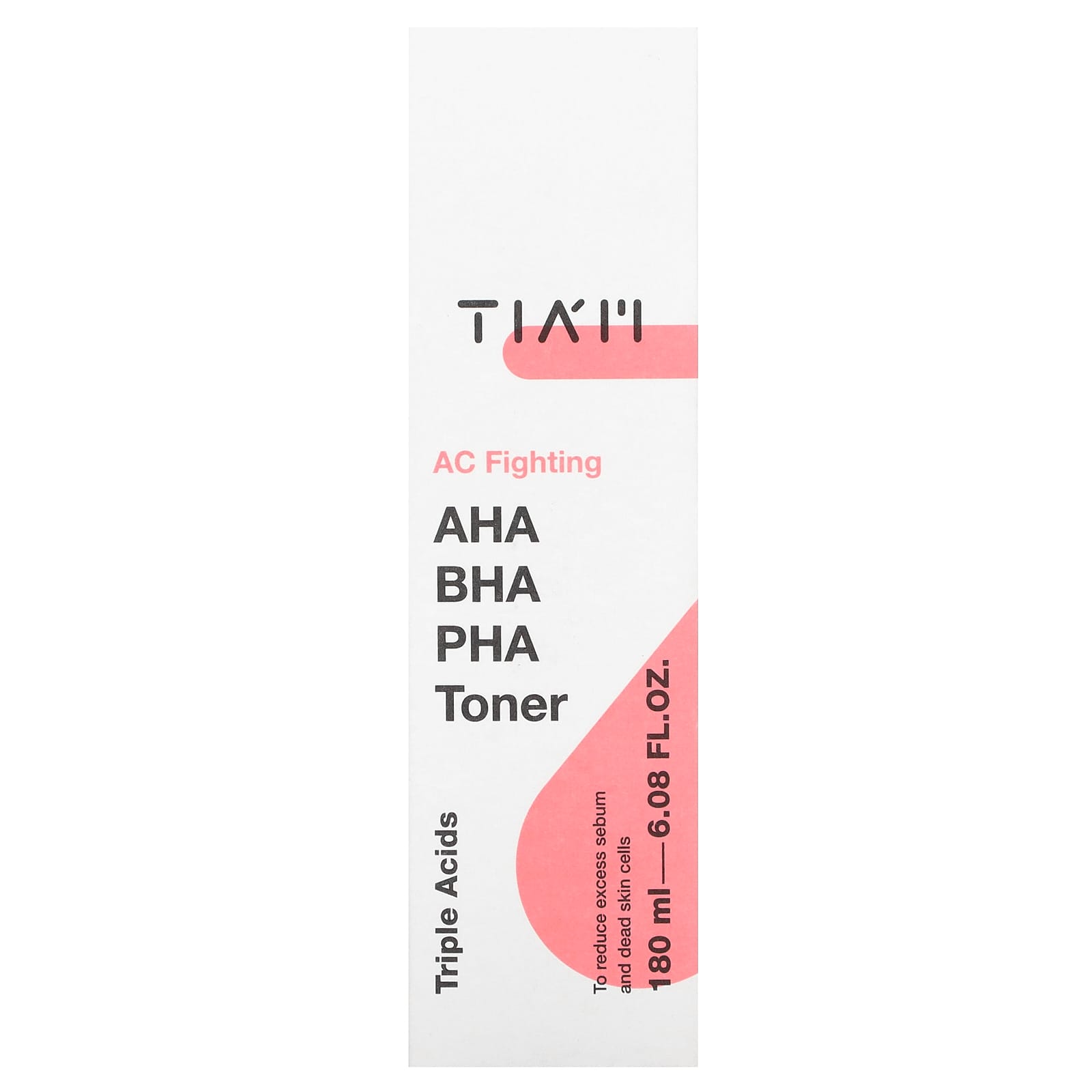 Tiam, AC Fighting, AHA, BHA, PHA Toner, 6.08 fl oz (180 ml)