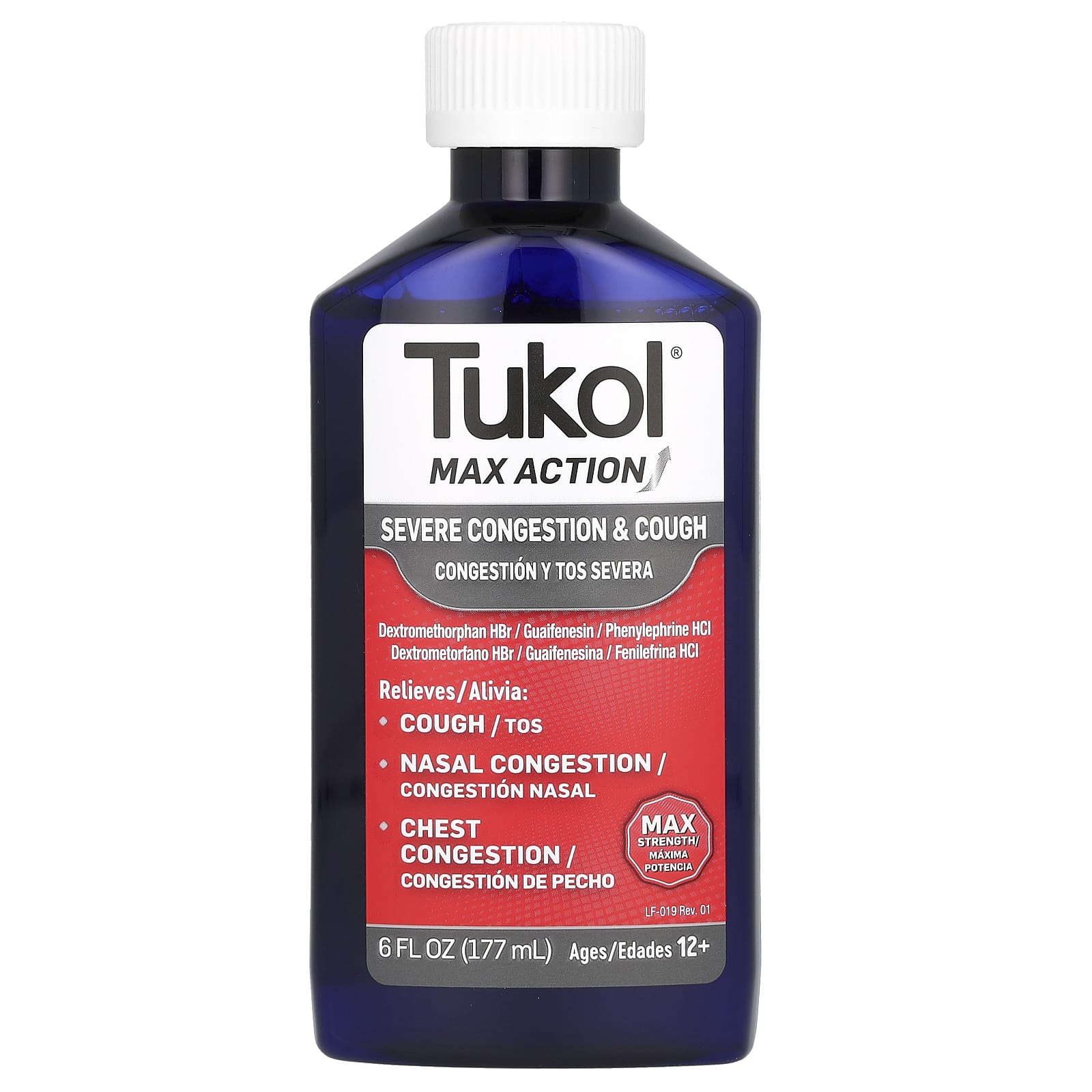Tukol, Max Action, Severe Congestion & Cough, Ages 12+, 6 fl oz (177 ml)