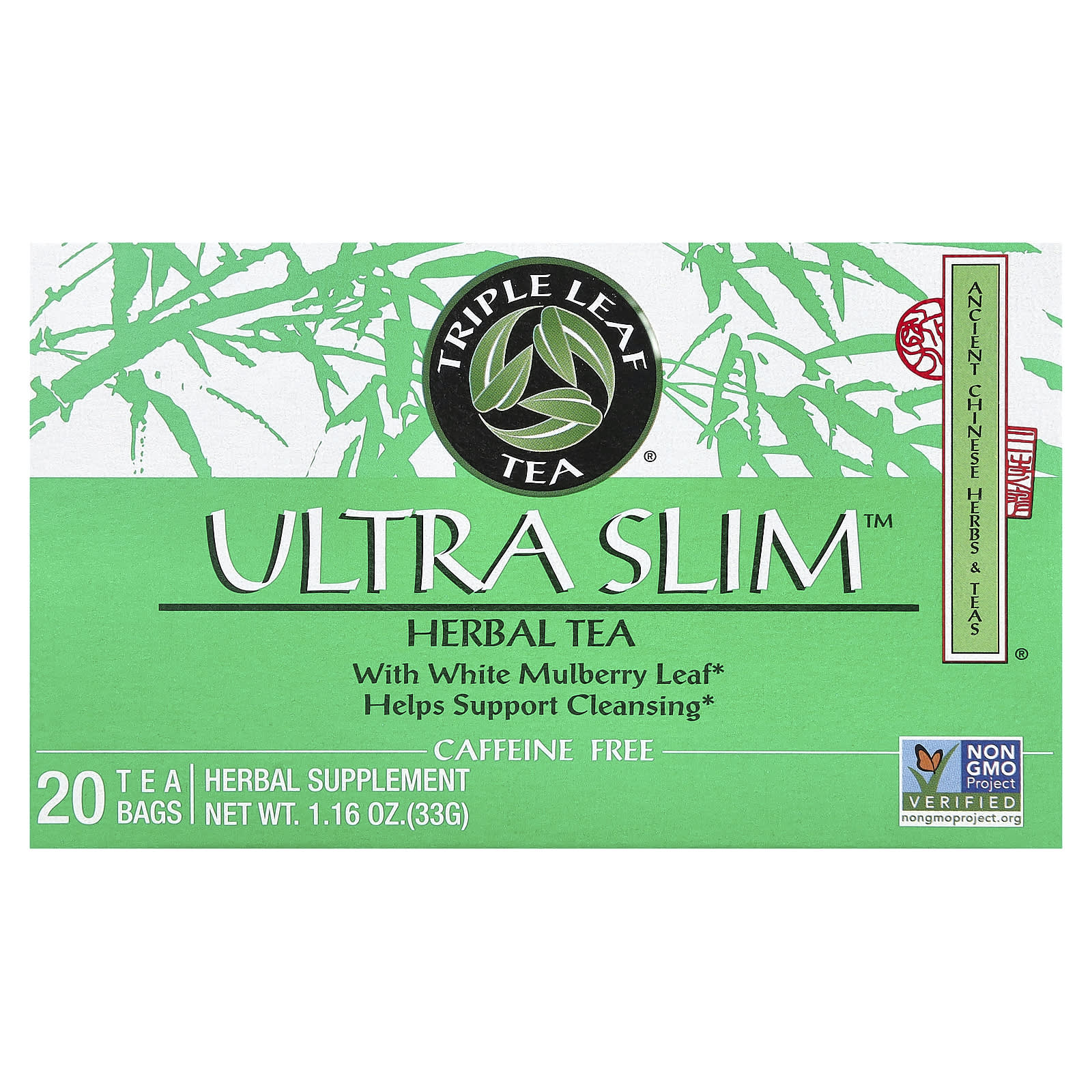 Triple Leaf Tea, Ultra Slim, Herbal Tea, With White Mulberry Leaf ...