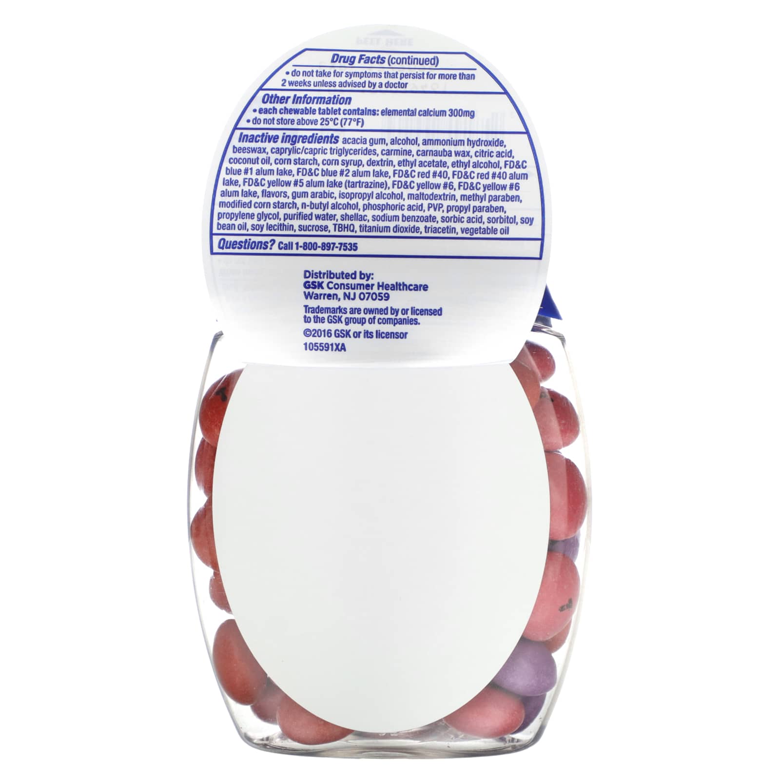 Tums, Extra Strength Antacid, Chewy Bites, Assorted Berries, 60 ...