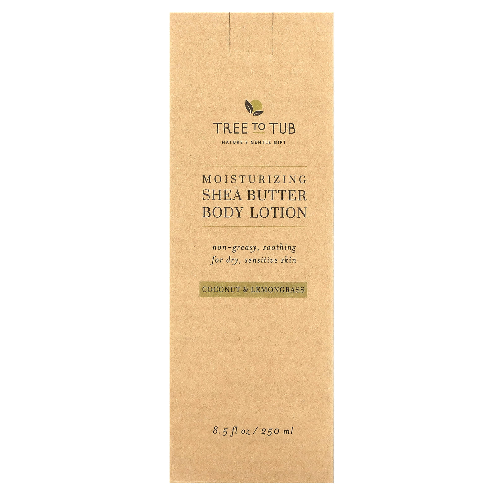 Tree To Tub, Moisturizing Shea Butter Body Lotion, Coconut & Lemongrass ...