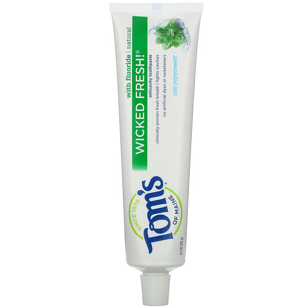 Tom's of Maine, Wicked Fresh!, Natural Anticavity Toothpaste with ... Tom's of Maine, Wicked Fresh!, Natural Anticavity Toothpaste with ...