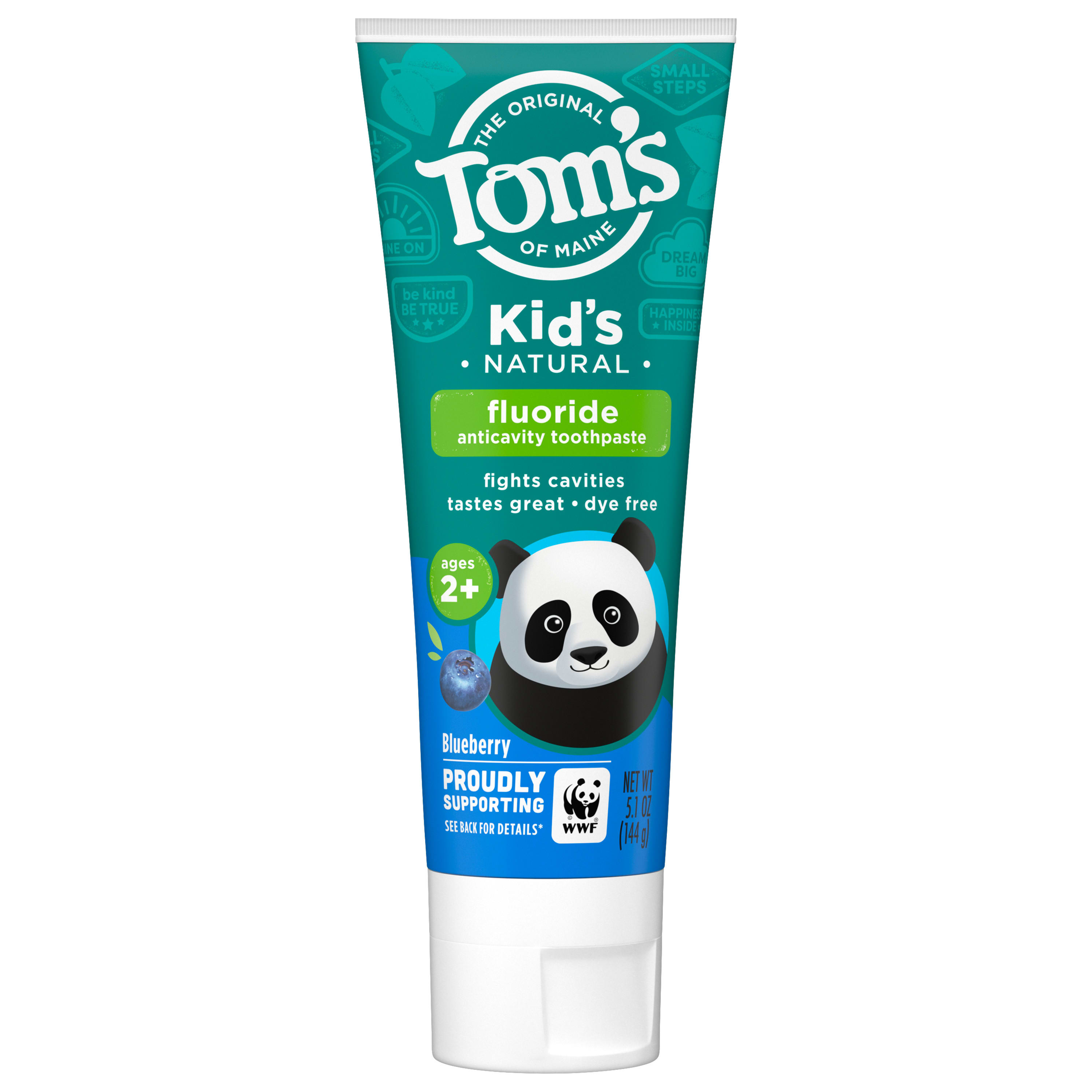 Tom's of Maine, Natural Anticavity Toothpaste with Fluoride, Blueberry ...