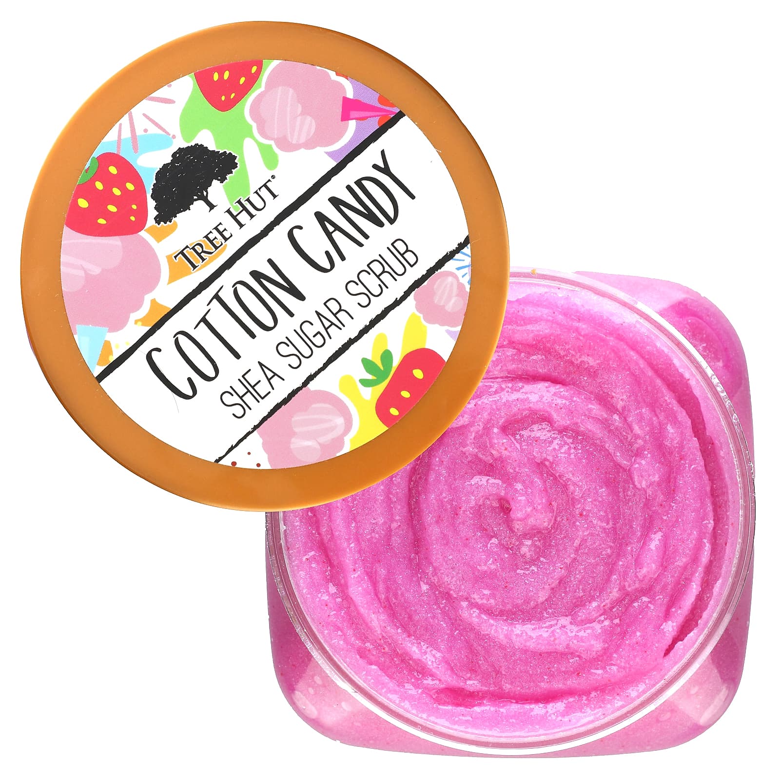 Tree Hut, Shea Sugar Scrub, Cotton Candy, 18 oz (510 g)