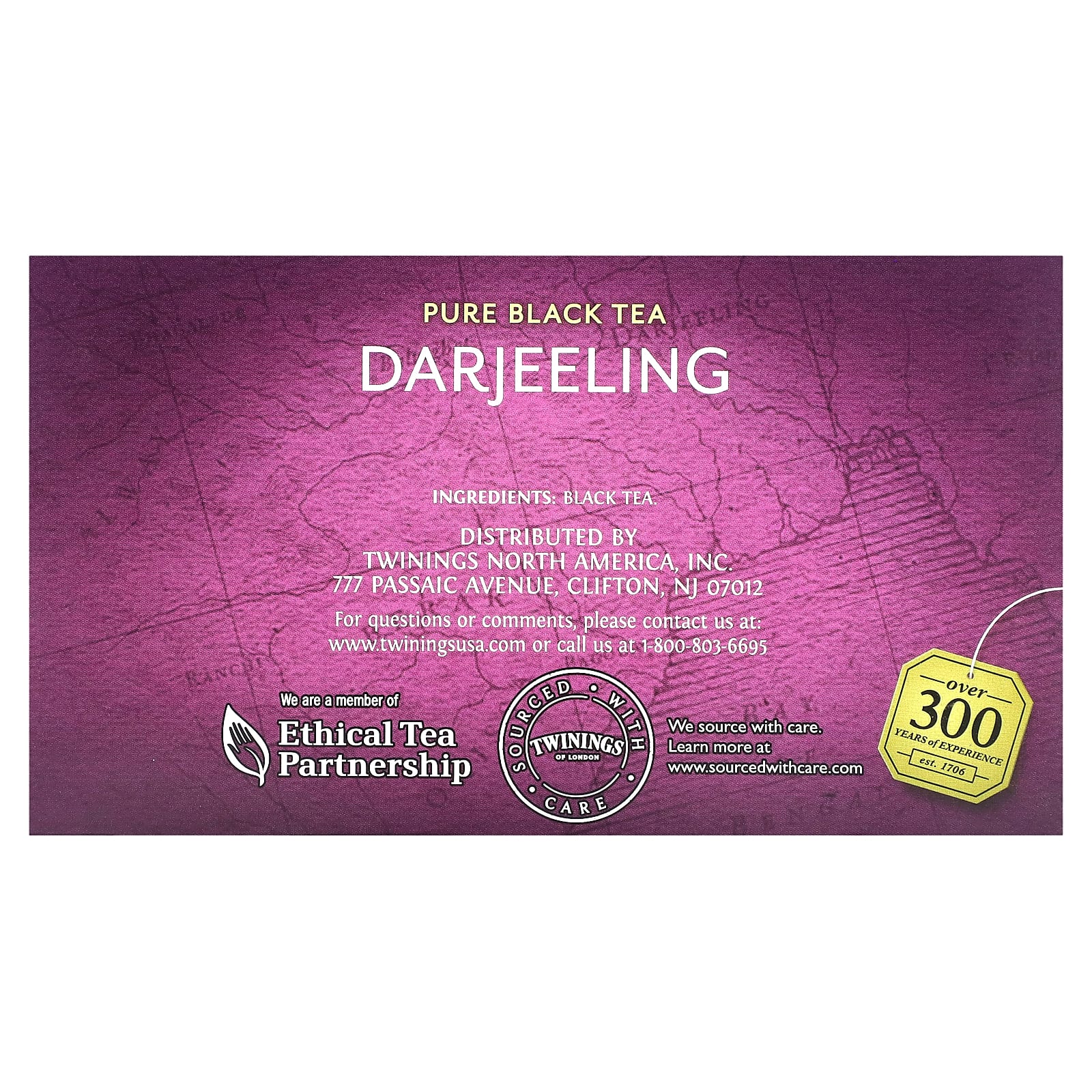 Twinings, Pure Black Tea, Darjeeling, 50 Tea Bags, 3.53 oz (100 g)