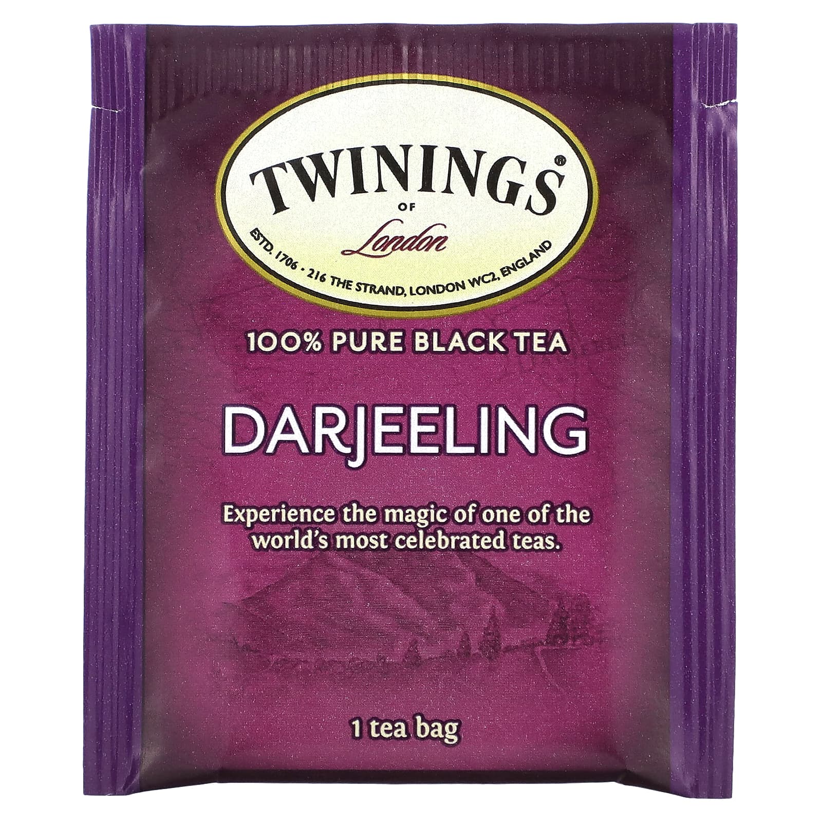 Twinings, Pure Black Tea, Darjeeling, 50 Tea Bags, 3.53 oz (100 g)