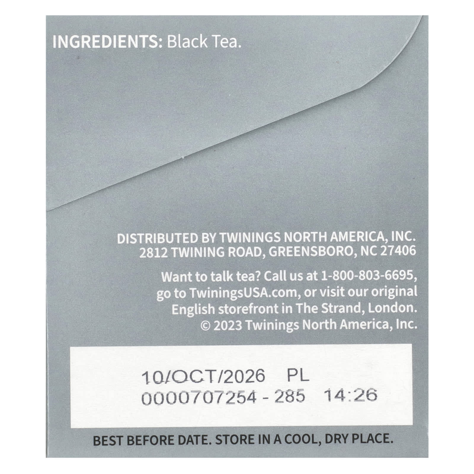 Twinings, Pure Black Tea, Prince Of Wales, 20 Tea Bags, 1.41 oz (40 g)