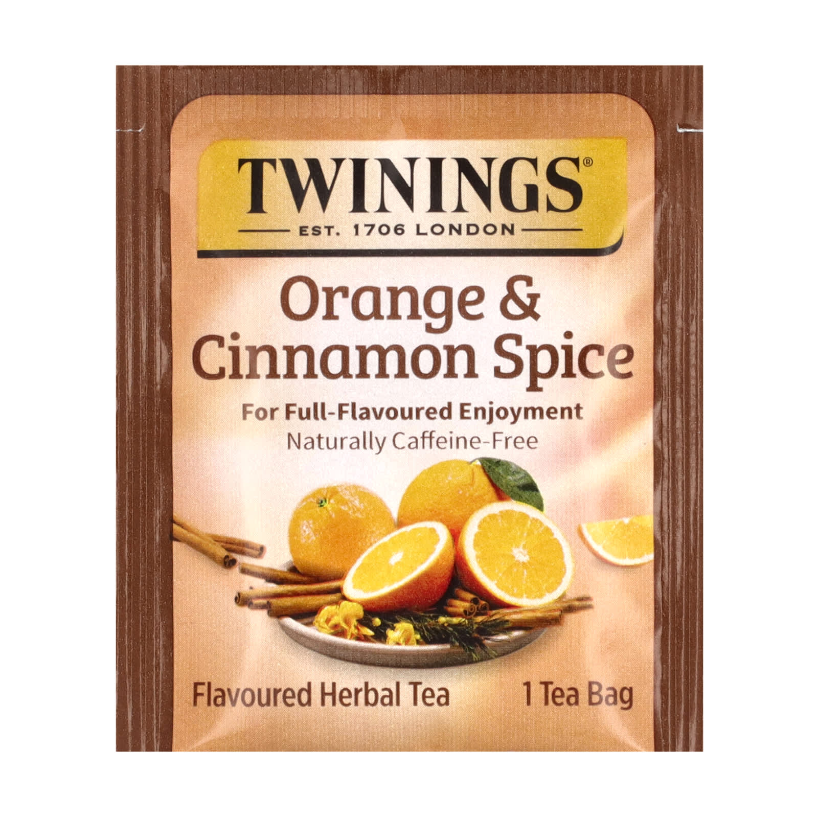 Twinings, Flavored Herbal Tea, Orange & Cinnamon Spice, Caffeine Free ...