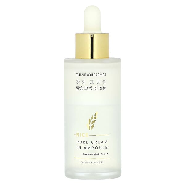 Thank You Farmer, Rice, Pure Cream In Ampoule, 1.75 fl oz (50 ml)