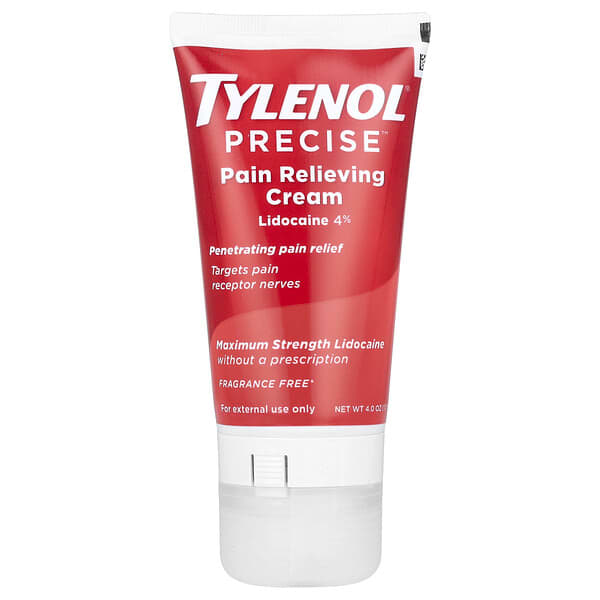 Tylenol Precise Pain Relieving Cream Fragrance Free 4 0 Oz 113 G