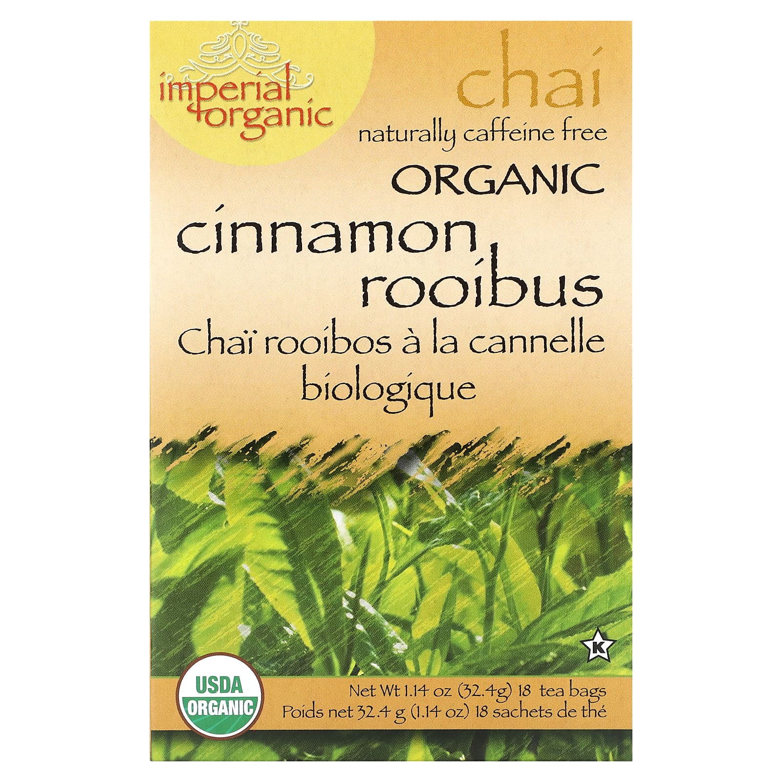 Uncle Lee's Tea, Imperial Organic, Cinnamon Rooibos Chai, Caffeine Free ...