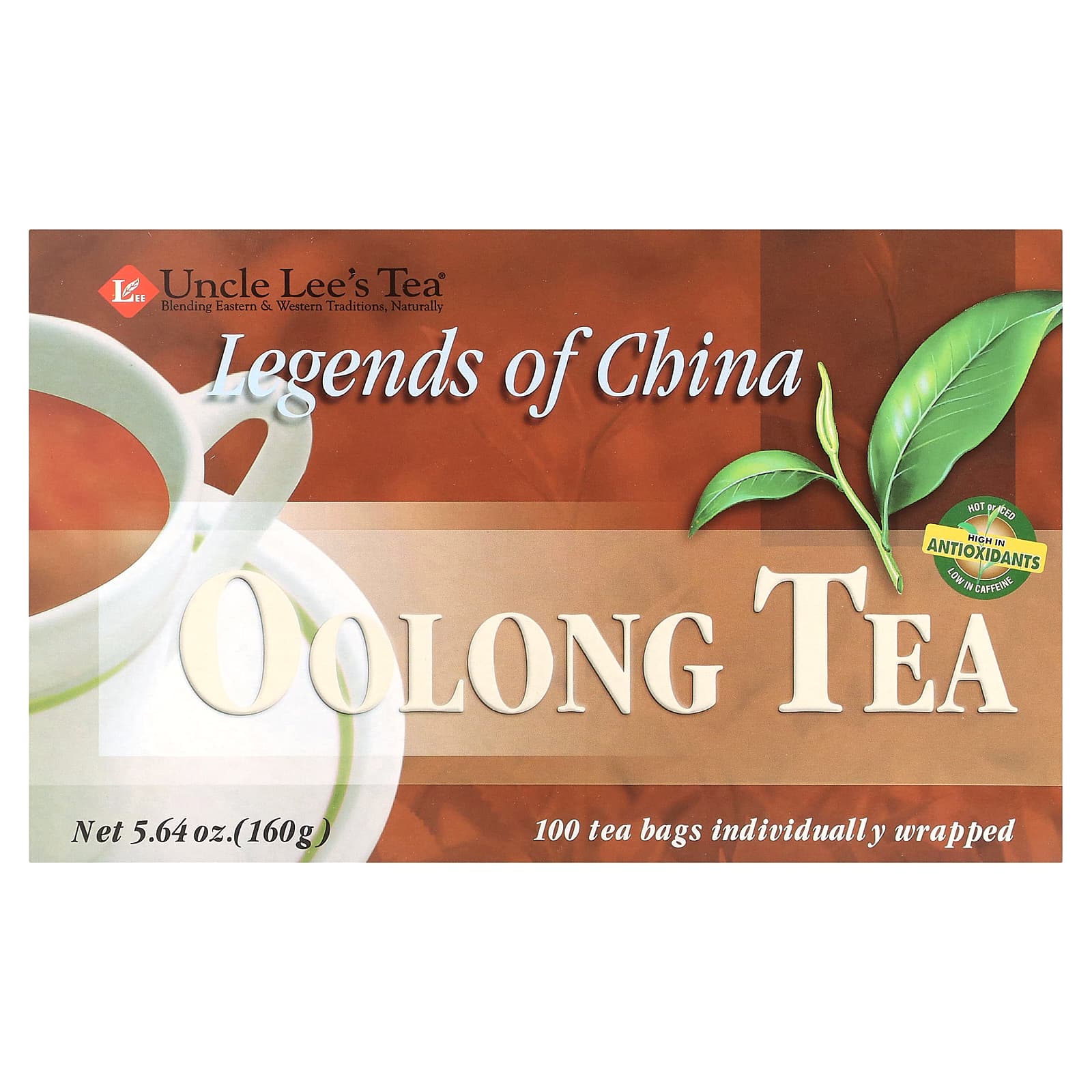 Uncle Lee's Tea, Legends of China, Oolong Tea, 100 Tea Bags, 5.64 oz ...