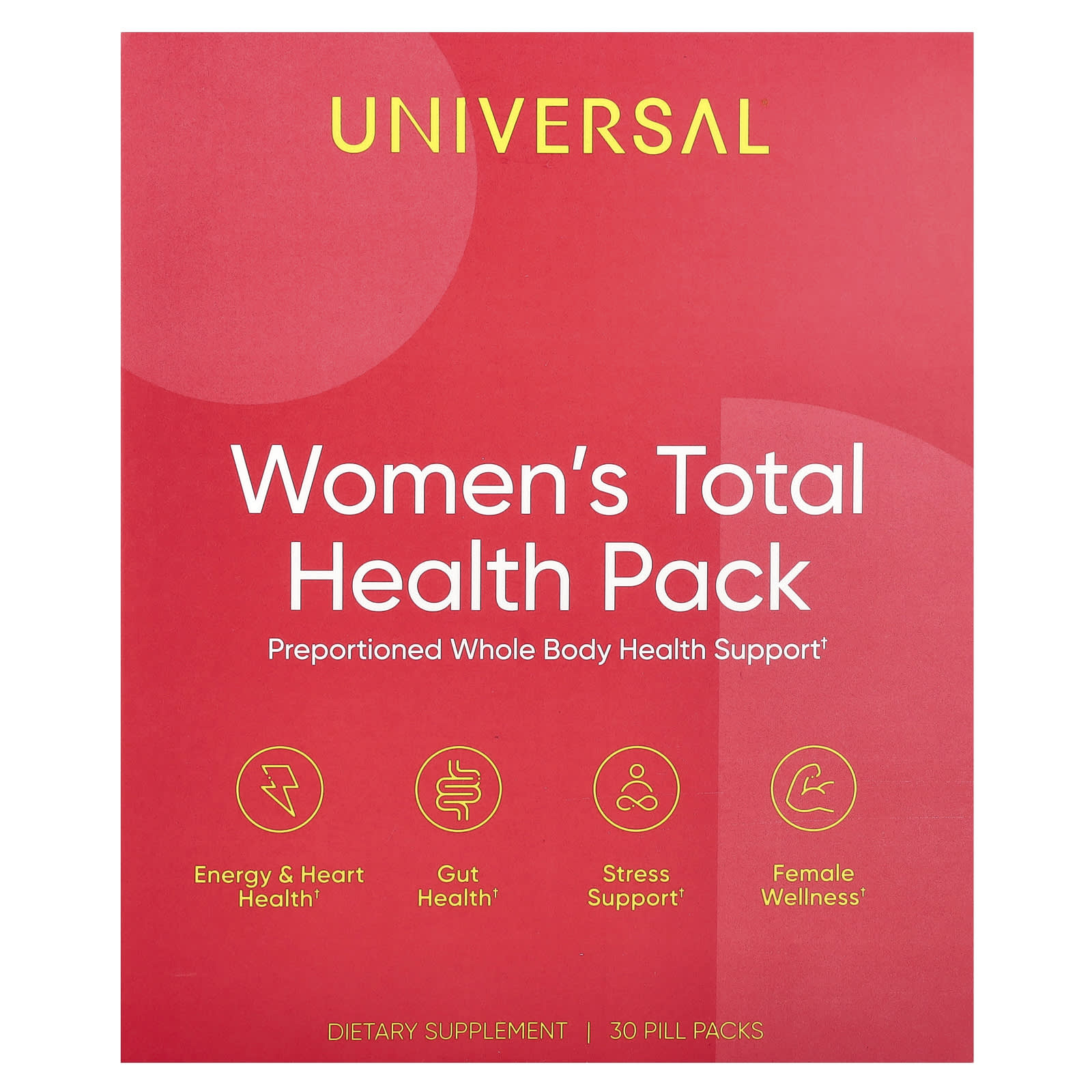يونيفرسال نوتريشن‏, Women's Total Health Pack, 30 Pill Packs